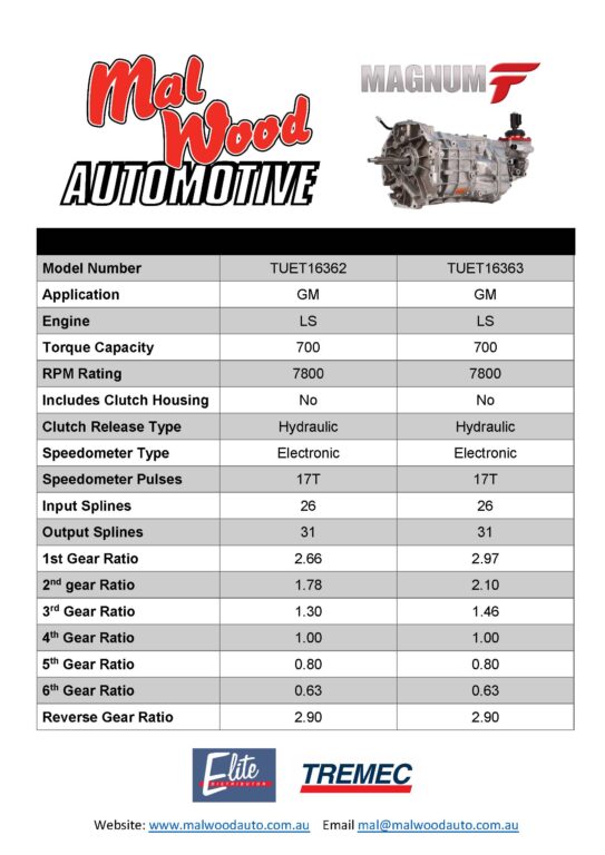 Tremec F Magnum - 6 Speed | Mal Wood Automotive